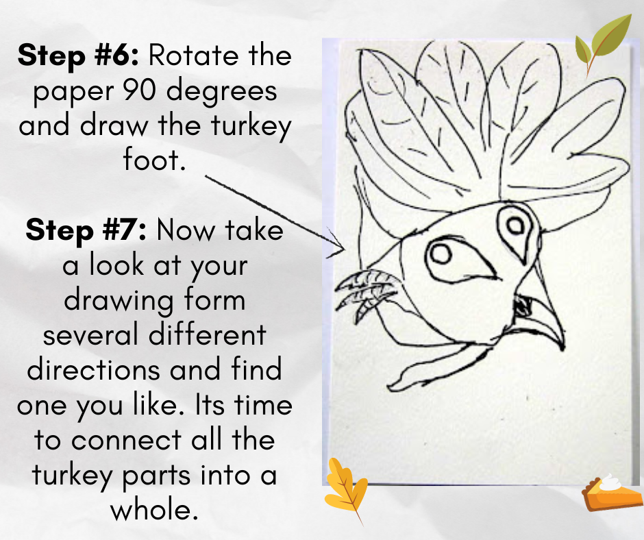 We’re Thankful for you! Create a Picasso Turkey Art Project – Step-by ...